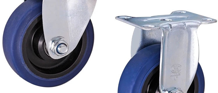 MW Medium Duty Rubber Trolley Caster Wheels - Durable & Versatile