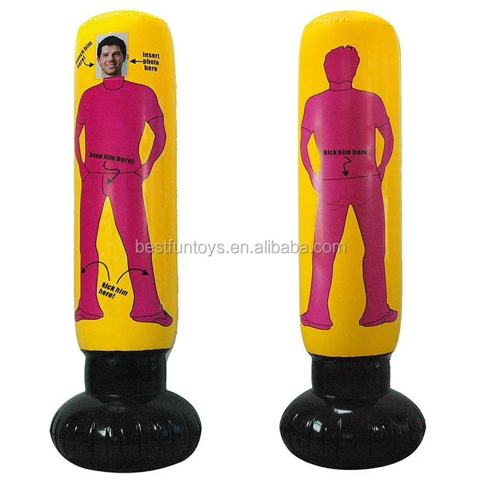 Custom Inflatable Punching Bag Plastic Foldable Taekwondo Punching Bag ...