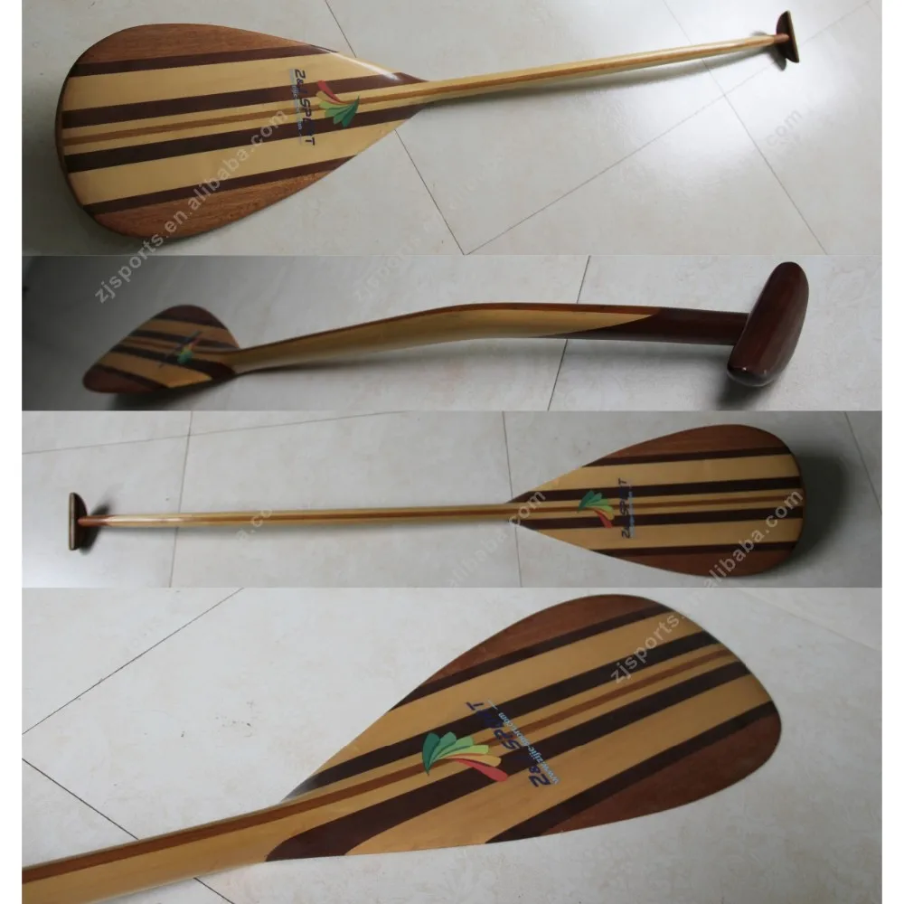 Timber Outrigger Canoe Paddle With Single Bent Shaft - Buy Outrigger ...
