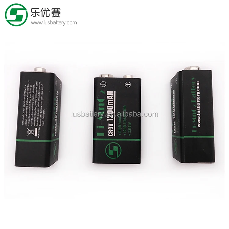 9v1200mah Lithiuum Manganese Battery Cr9v For Smoke Alarms Guitar ...