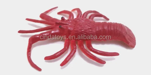 9cm Eco-friendly Micro World Sea Animal Wholesale Plastic Toy Shrimp ...