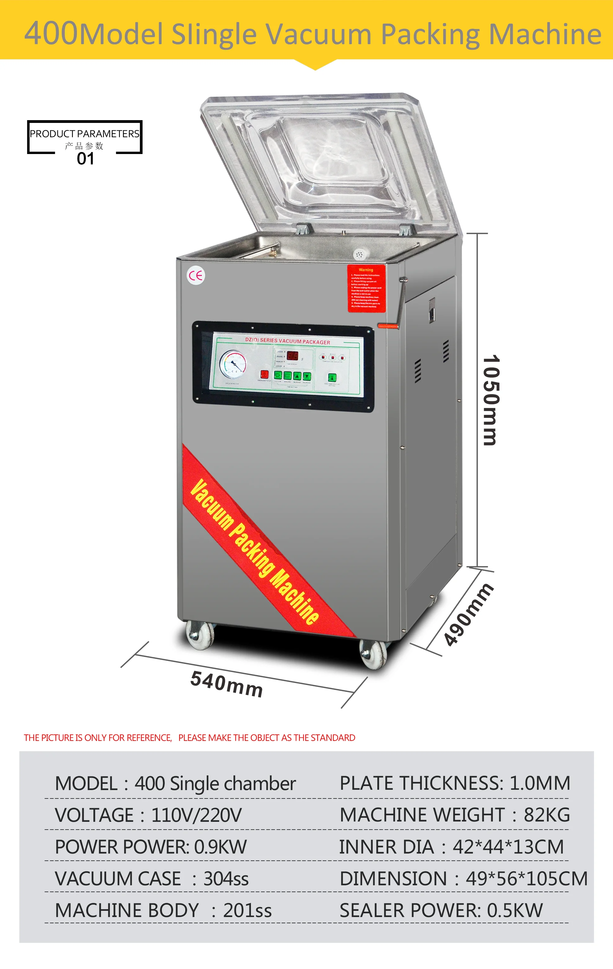 Dz-400 Automatic Vacuum Packing Machine/ Vacuum Sealer - Buy Automatic ...