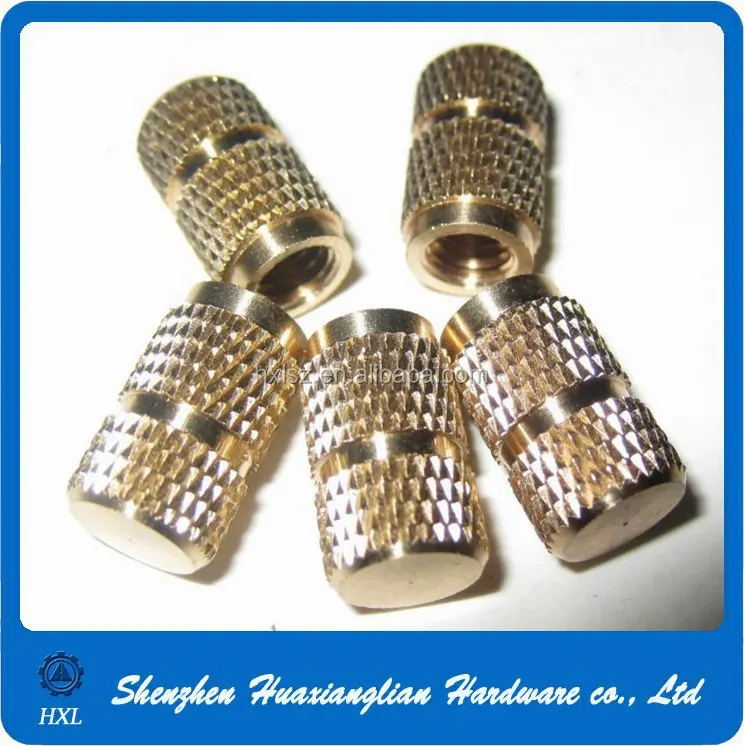 M3 M4 M5 M6 M8 M10 Brass Flat Knurled Round Nuts - HXL