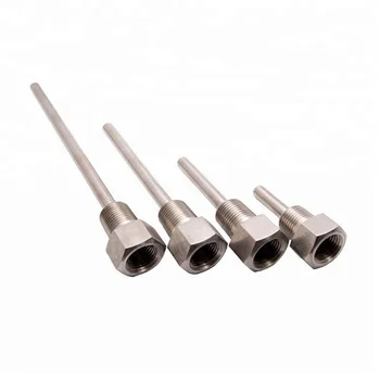 Industrial Temperature Sensor Protection Tube 1/2" Npt Thermowell With ...