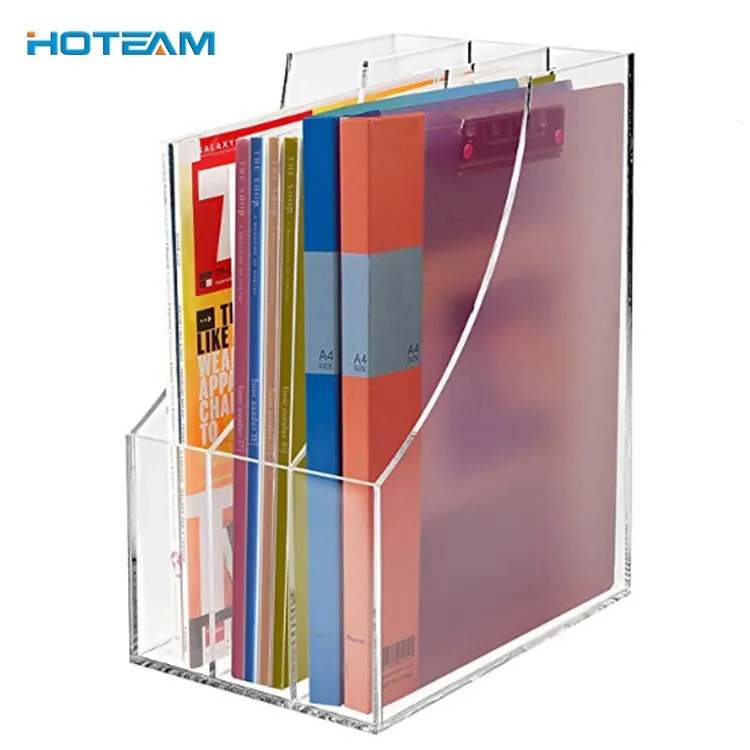 Acrylic Desktop Document/ File/ Letter Sorter , Plexiglass Magazine ...