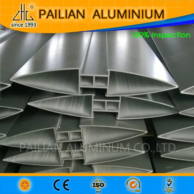 200mm,300mm,400mm Wide Aluminum Oval Airfoil Extrusions For Exterior ...