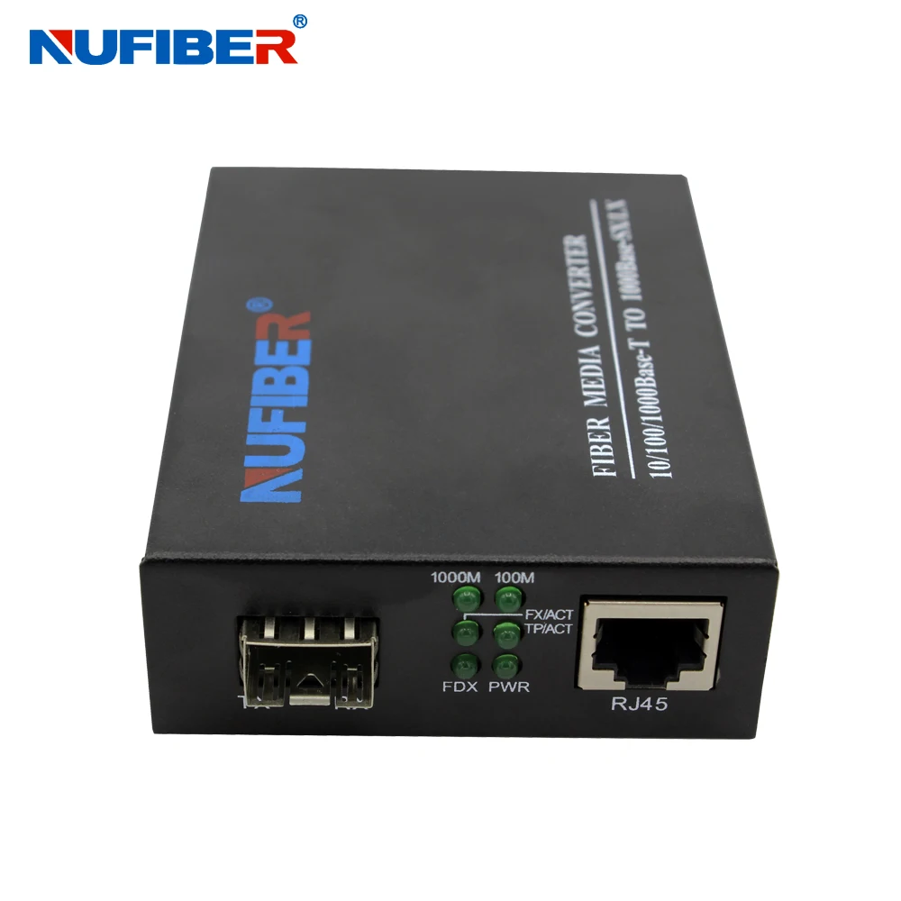 Lc Media Converter 1000m Gigabit Fiber Media Converter Sfp Lc/sc ...