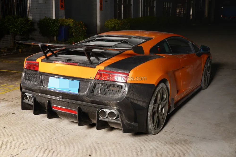 Trunk Wing Carbon D Style Rear Spoiler For Lamborghini Gallardo Lp550 ...