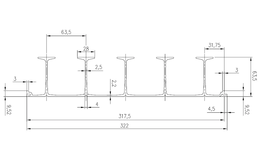 Reefer Container Aluminum T Floor Thermoking Carrier Spare Parts ...