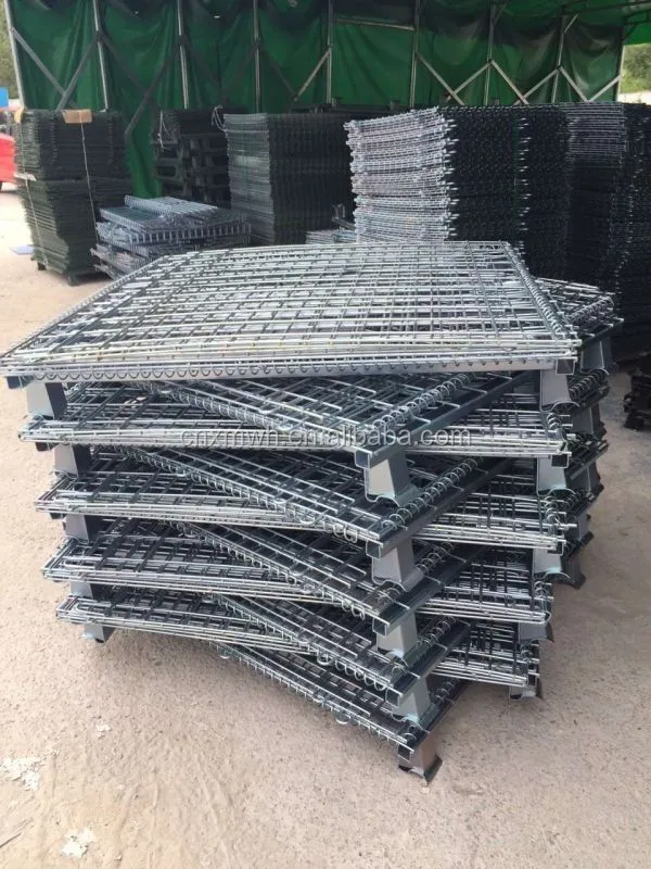Customized Zinc Coated Galvanized Metal Folding Storage Pallet