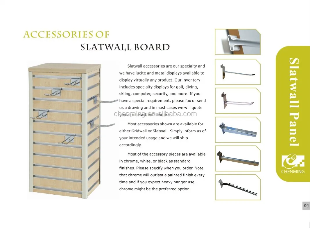 L Type Slatwall Display Stand - Double-Sided & Light Duty