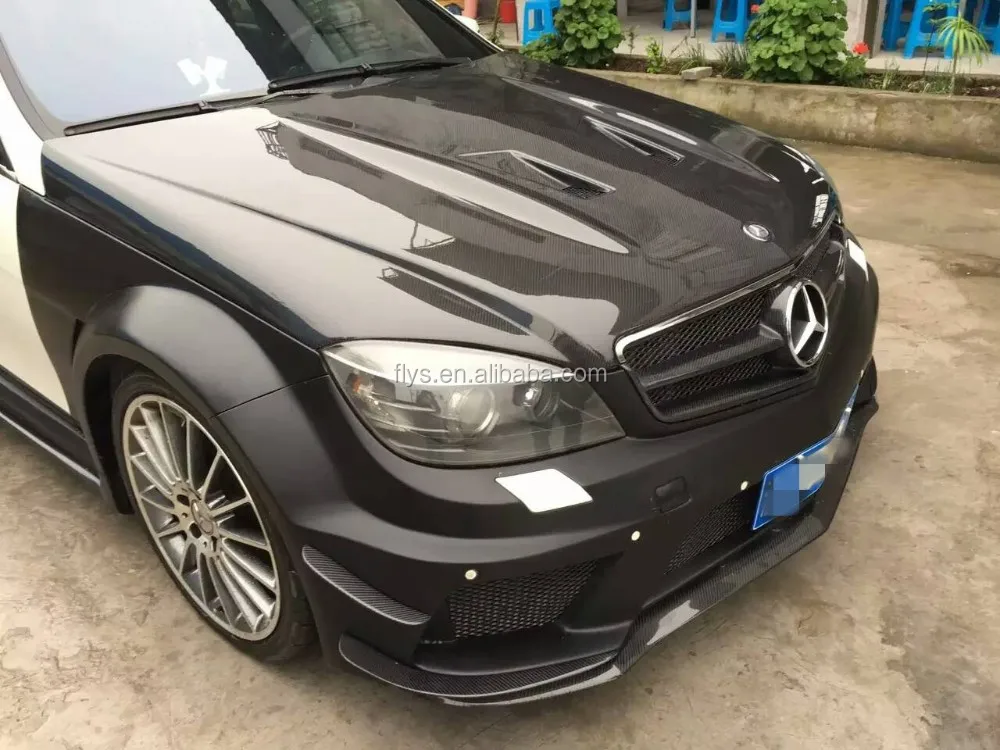 High Quality Old W204 C63 Black Series Body Kit For W204 2008-2010 ...