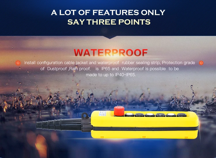 Xac A6713 비상 정지 크레인 푸시 버튼 스테이션 Buy 크레인 푸시 버튼 스테이션 푸시 버튼 스테이션펜던트 제어 스테이션 Product On