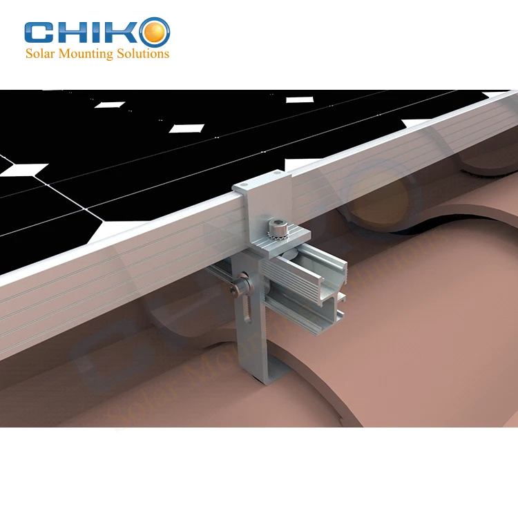 Solar Bracket Mounting Railing Clamp Kit Mid End Clamps For Solar Panel ...