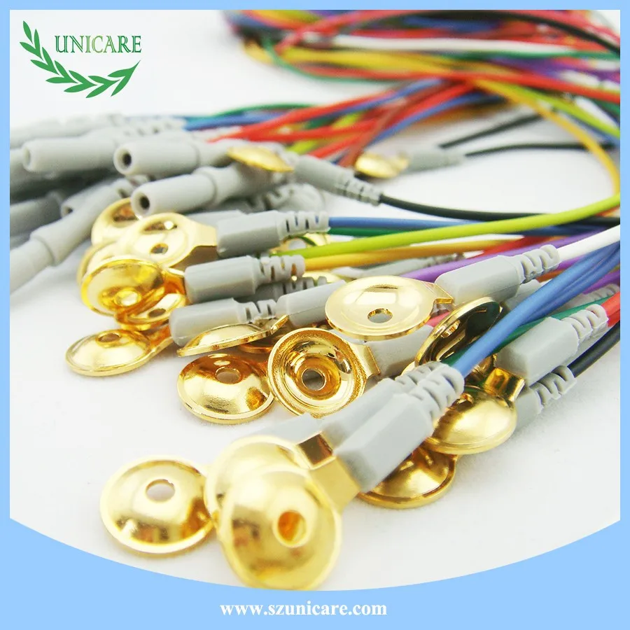 10 Different Color Eeg Electrode Cable Eeg Alligator Clips - Buy Eeg ...