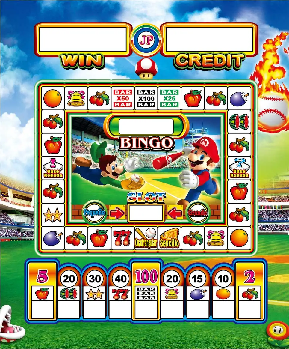 Indoor Table Top Mario Slot Game Machine / Super Alianza Mario Pcb ...