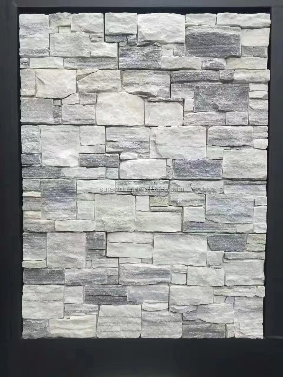 Grey White Mica Schist Exterior Wall Natural Stone Cladding Quartzite ...