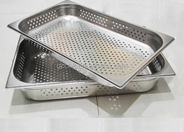 Stainless Steel Perforated 1/2 GN Pan - Restaurant Buffet