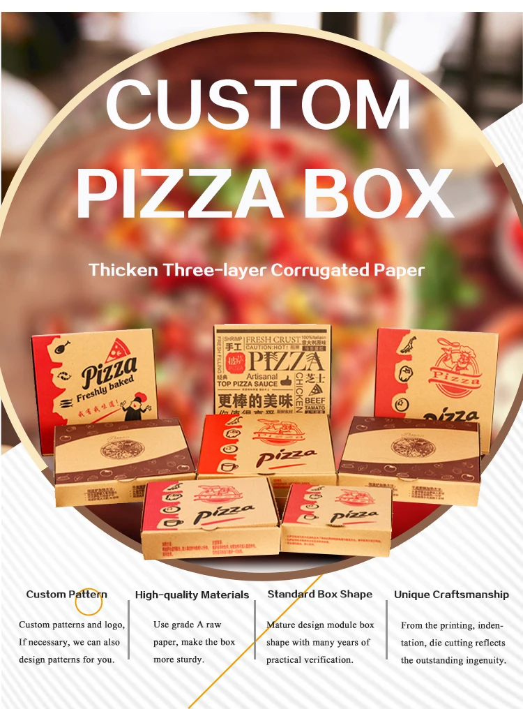 Free Sample For Inquiry Eco-friendly Custom Frozen Pizza Corrugated Box ...