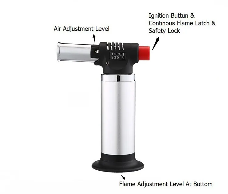 Auto Ignición Bs-230 Creme Brulee Soplete De Cocina Chef De Cocina Más ...