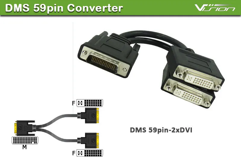 Dms-59 59 핀 남성 듀얼 Vga 여성 Y 분배기 비디오 카드 어댑터 케이블 - Buy Dms-59 듀얼 Vga 여성 Y ...