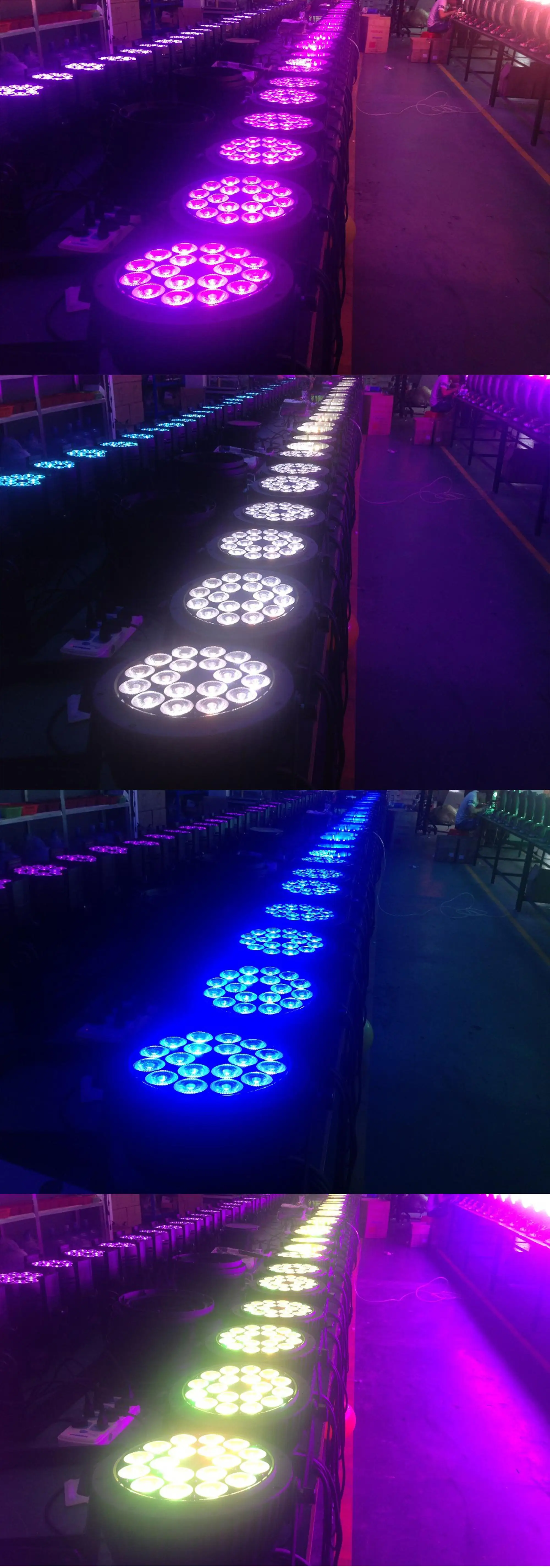 Outdoor Flat Par IP65 Par Led 18x15w RGBWA UV 4in1 5in1 6in1 for Stage ...