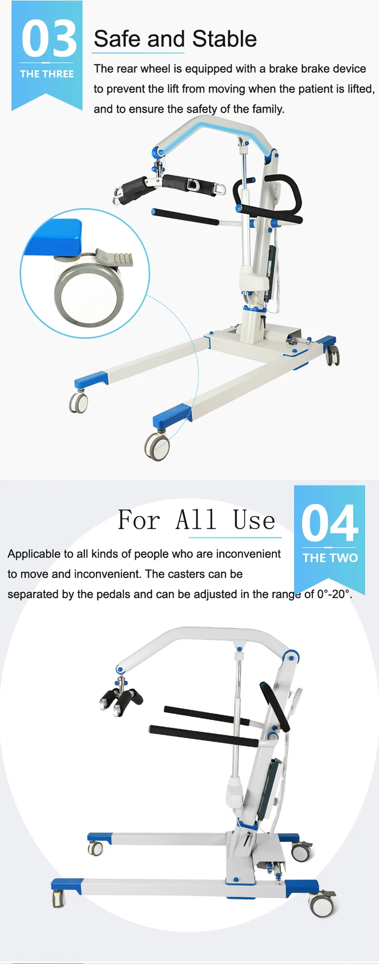 Easy To Operate 150kg Semi Paralysis Lift Hoist Patient Lifter - Buy ...
