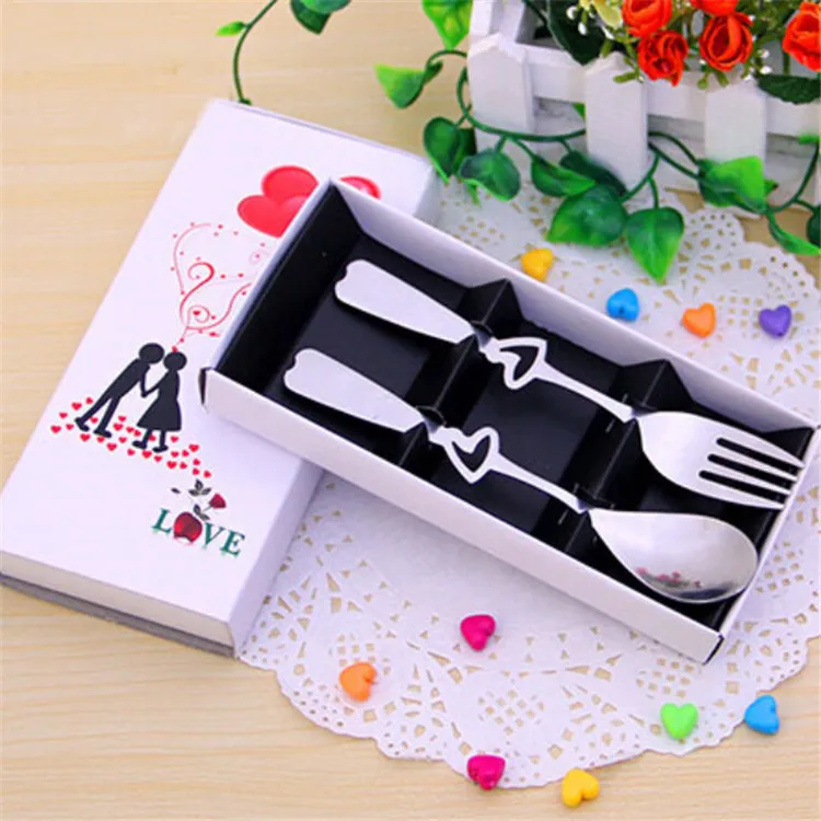 Heart Cutlery Set - Elegant Stainless Steel Wedding Gift