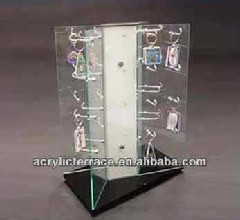 Contemporary Acrylic Lucite Rotating Key Chain Display Case - Buy ...