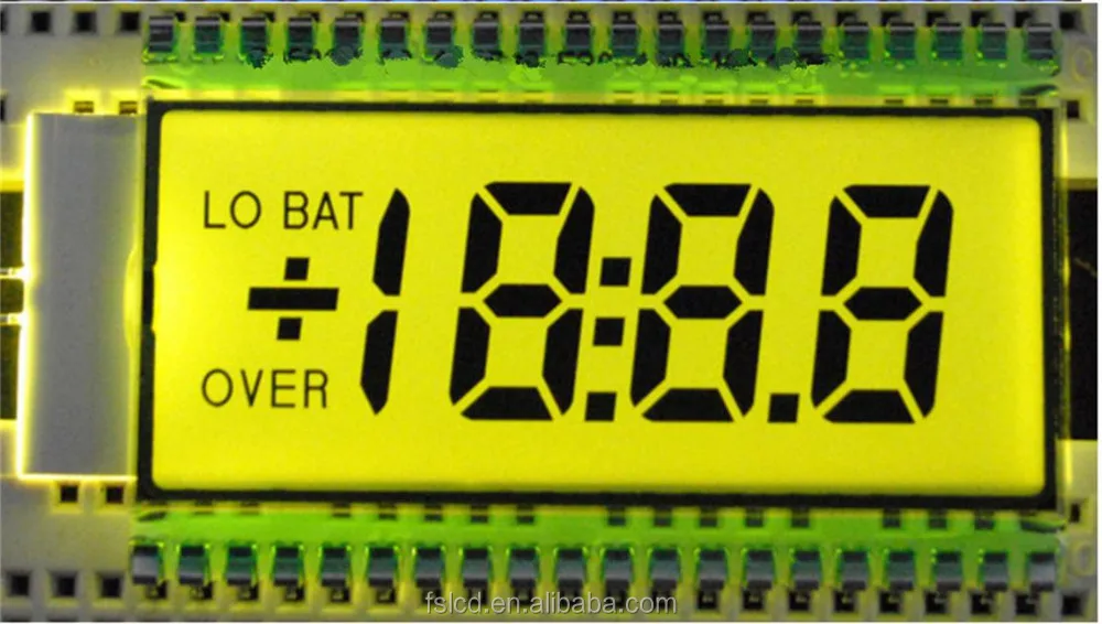 Customizable 7-Segment LCD Display Panel - Transparent TN Type