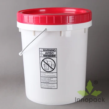 Plastic Chemical Bucket With Screw Top Cover 20 Kg Printed Bucket - Buy ...