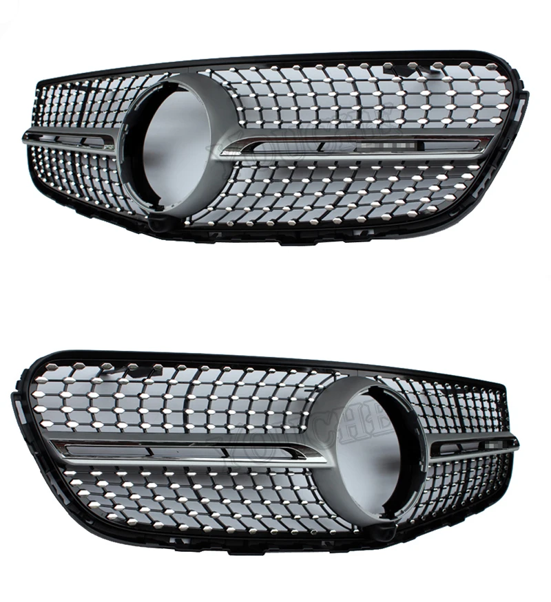Diamond Radiator Style Front Grille Grill For Mercedes Benz Glc Class ...