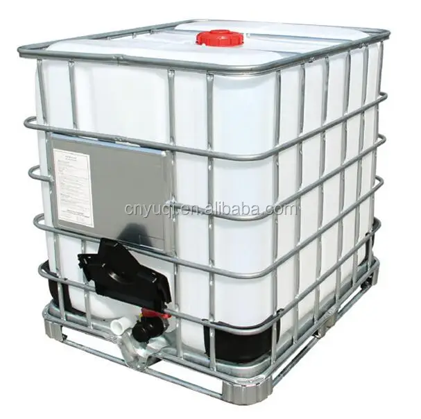 Tanque IBC de 1000L, contenedor IBC para agua química alimentaria ...
