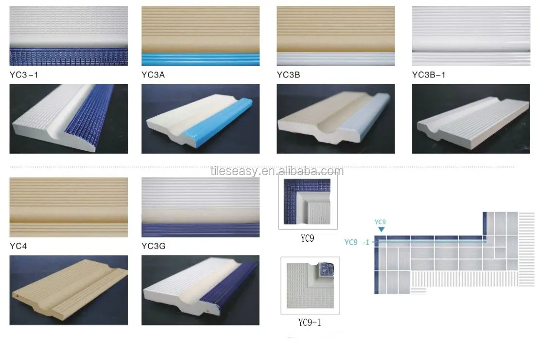 China Factory Swimming Pool Finger Grip Pool Coping Tile - Buy Swimming ...