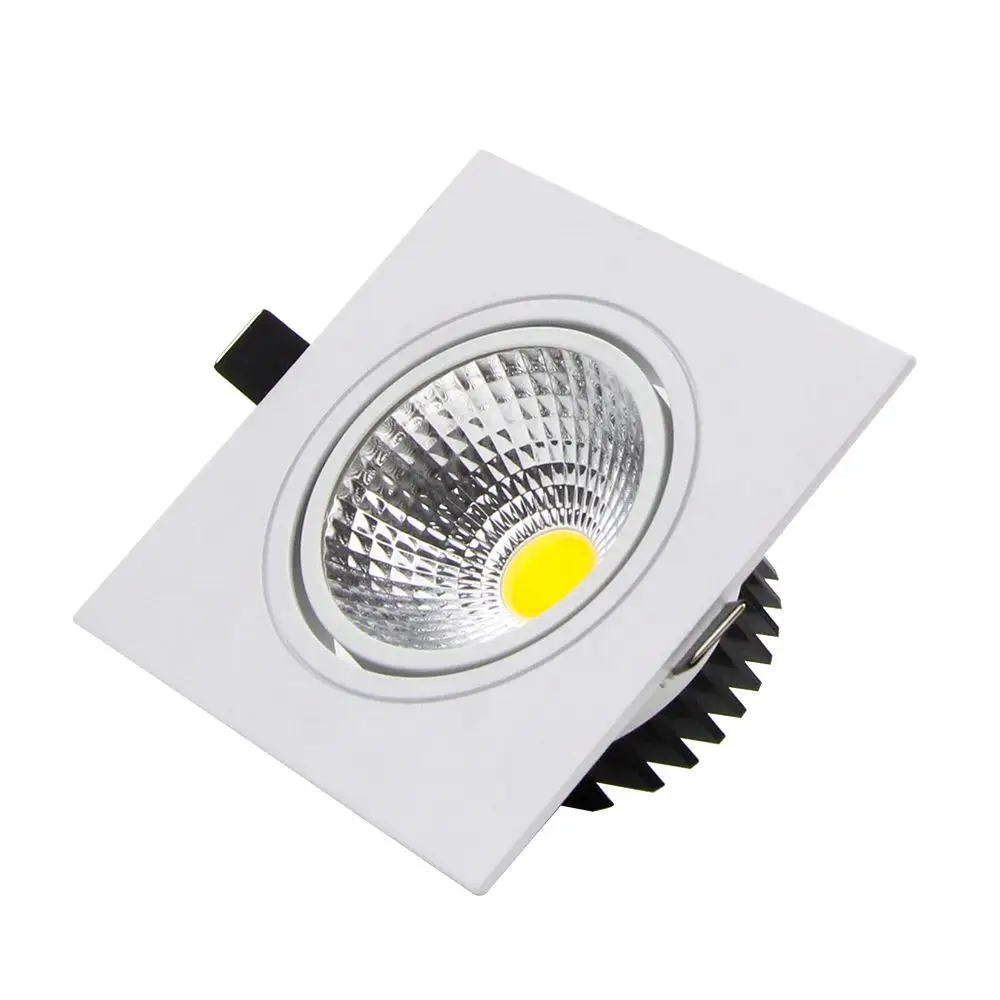 High Quality Square Recessed Led Down Light 7w 9w 12w 15w Cob Led Spot ...