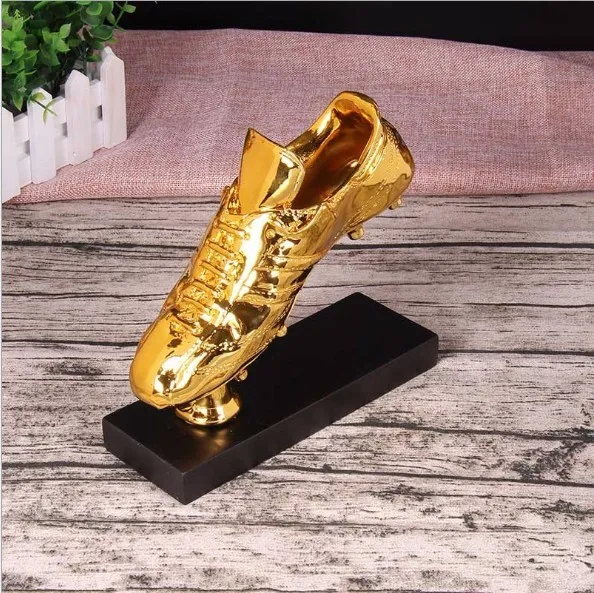 Custom Resin Golden Shoe Soccer Trophy Award - OEM Quality