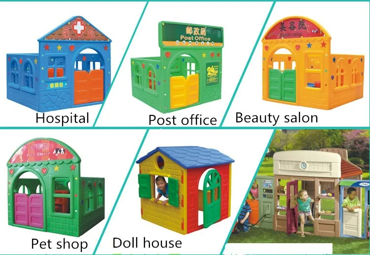 Plastic Playhouse Children Garden Solid Children Play House - Buy ...