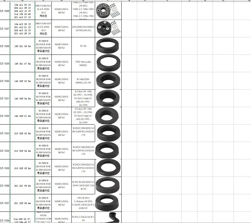 For Bmw Mercedes Benz 2103210484 2103210284 2103250284 2103250184 ...