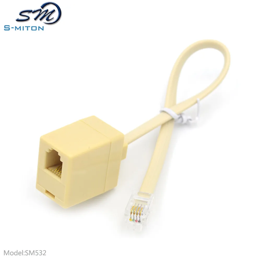 High Quality Rj9 To Rj11 4p4c Male To Female Rj9 Adapter - Buy Rj9 ...
