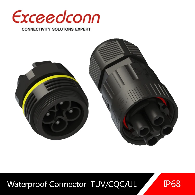 Ip67 4 pin hembra cable a placa conector impermeable| Alibaba.com