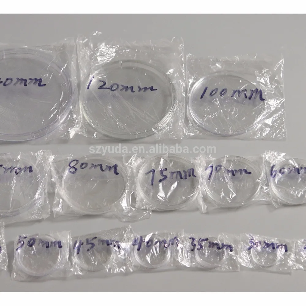 Custom Size Square Coin Capsules With Black Insert Plastic Coin Slab ...