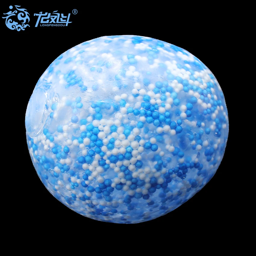 Superstar 7cm Foam Beads Squeeze Stress Ball Squishy Soft Bright Color ...