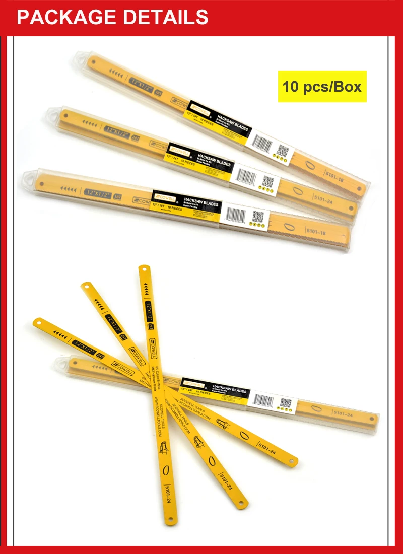 Hss Bi-metal High Flexible Hacksaw Blades 18t/24t In Saw Steel Saw ...