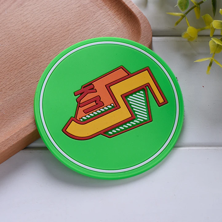 Promotional Custom PVC Soft Rubber coaster Non-slip Insulation Gift ...