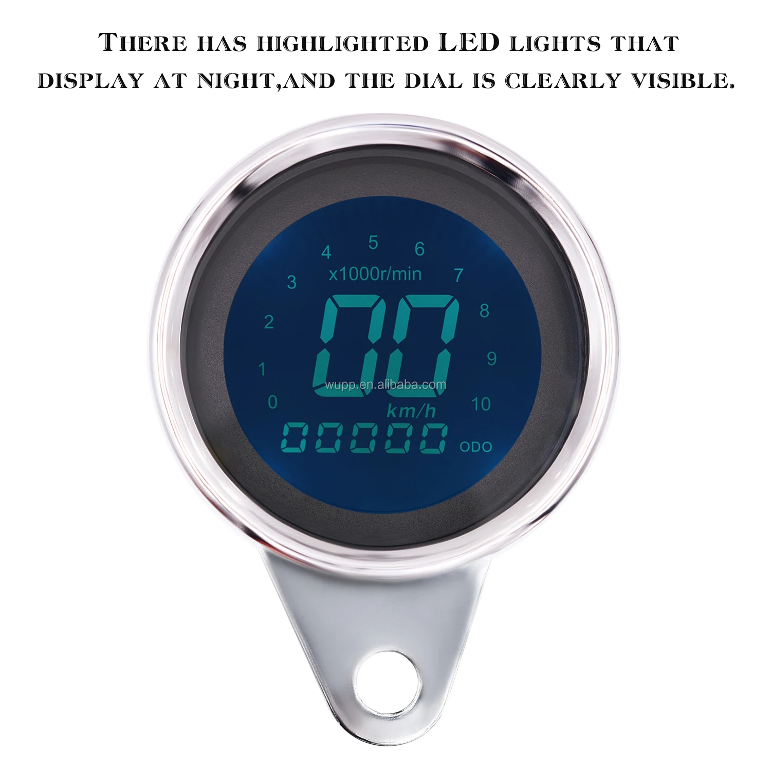 Waterproof Universal Digital Instrument Cluster Led Display Motorcycle ...