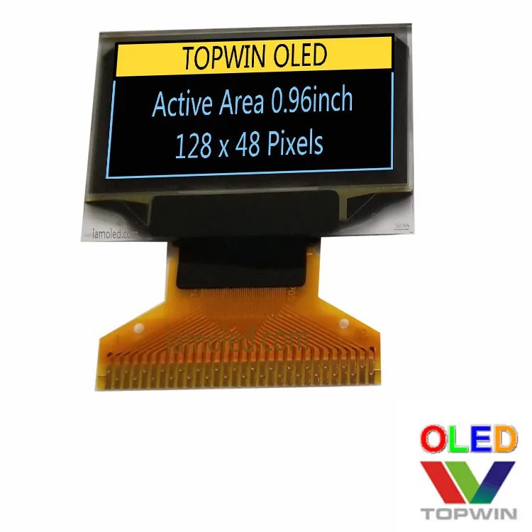 0.96 Inch OLED Display - Dual Colors with Internal DC/DC