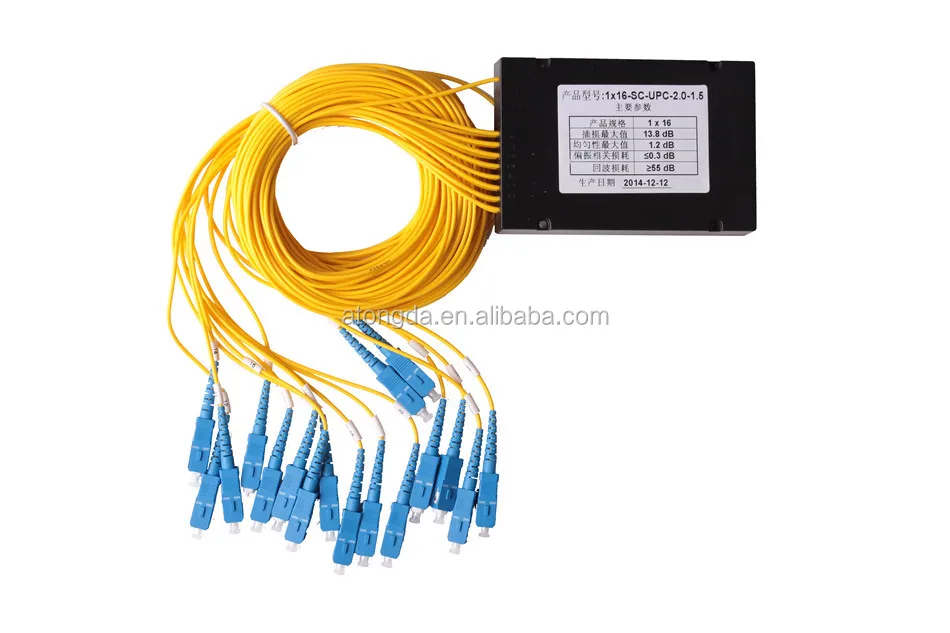 Gpon Epon Olt Onu System Sc/fc Upc Apc 1x16 Plc Splitter Fiber Optic ...