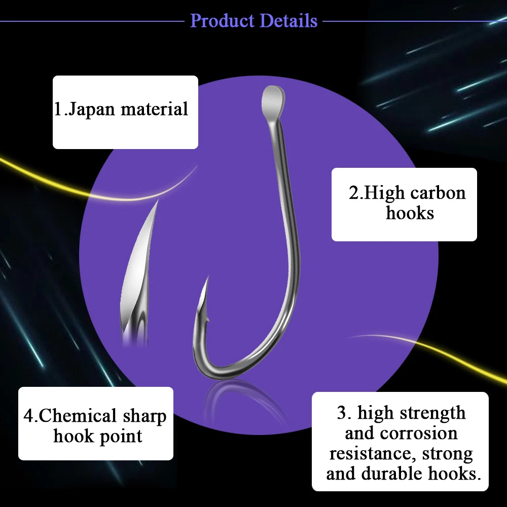 Japanese High Carbon Steel Worm Fishing Hook - Buy Worm Fishing Hook ...