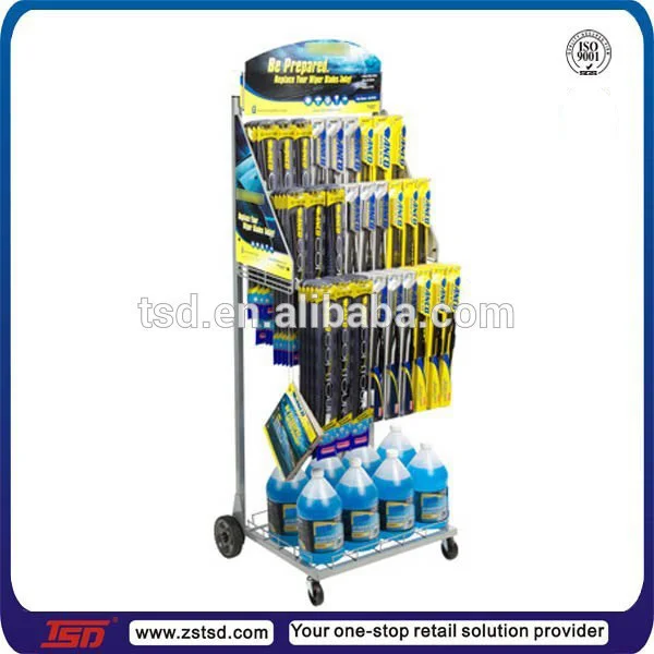 Custom Floor Promotion Pos Metal Windshield Wiper Blade Display Rack ...