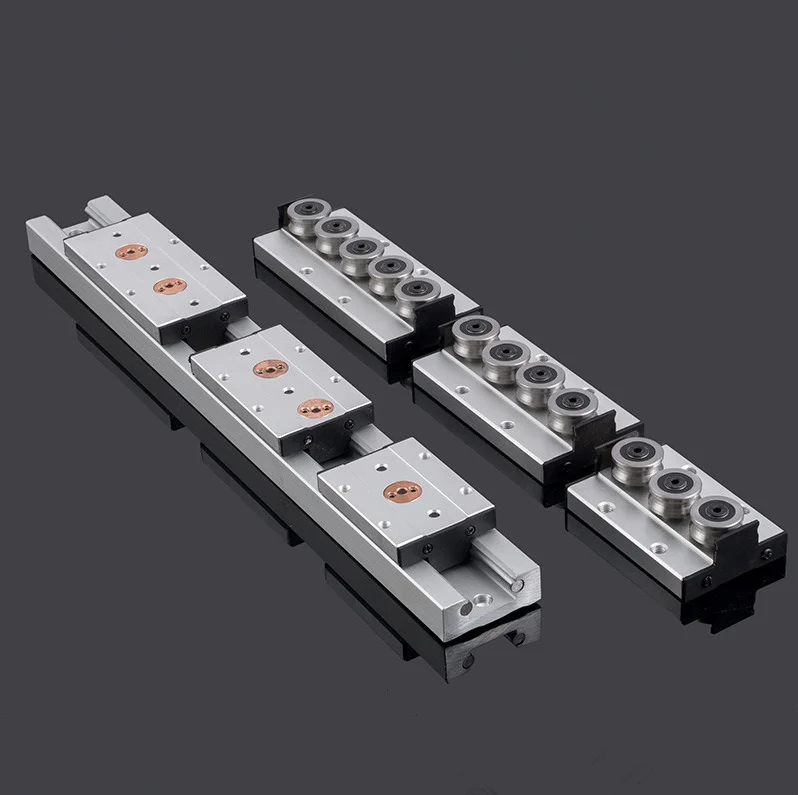 High Speed Low Noise Internal Dual-axis Linear Motion Wheel Guide Rail ...